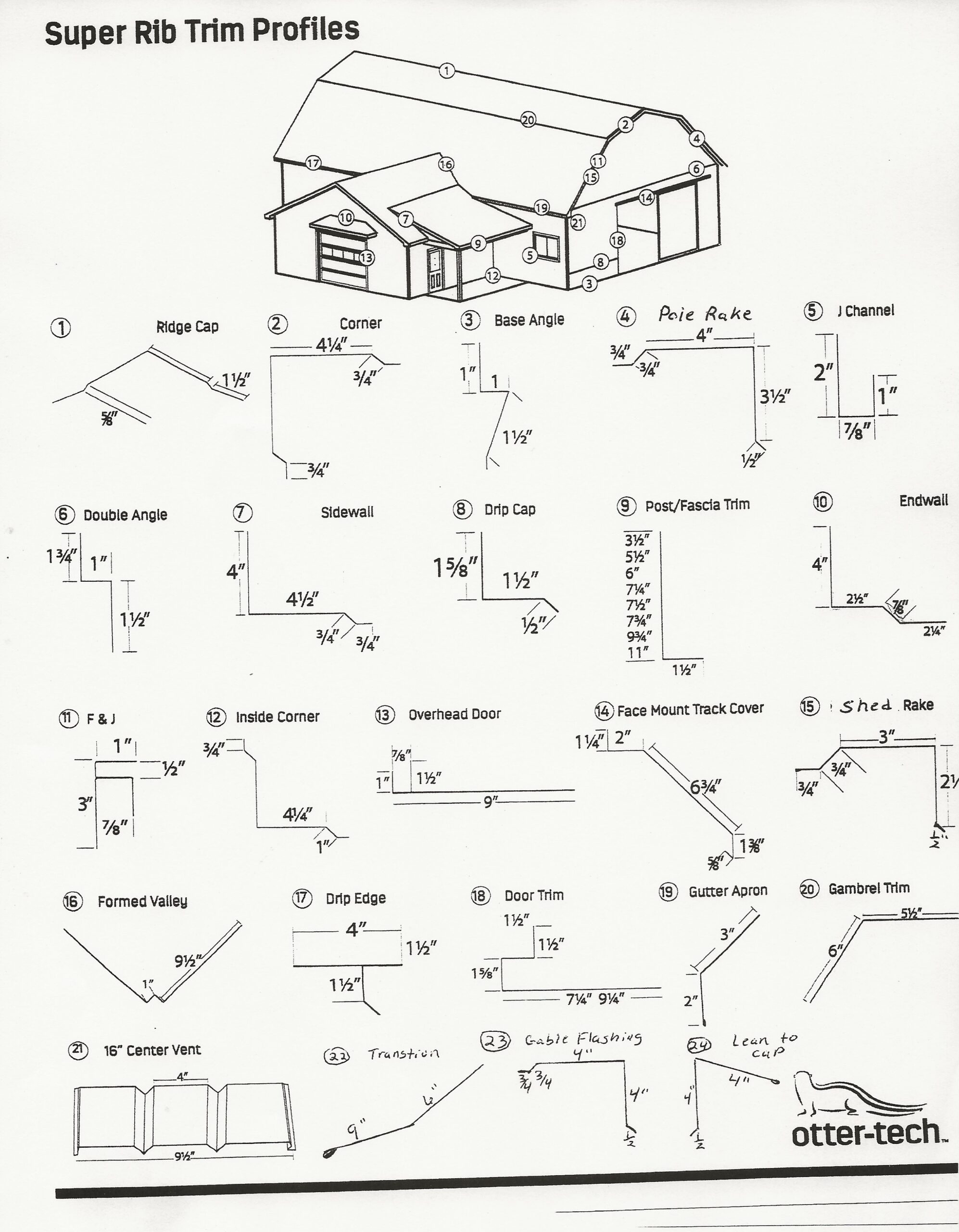 Metal Roofing Profiles by Otter-Tech: Get a Free Estimate
